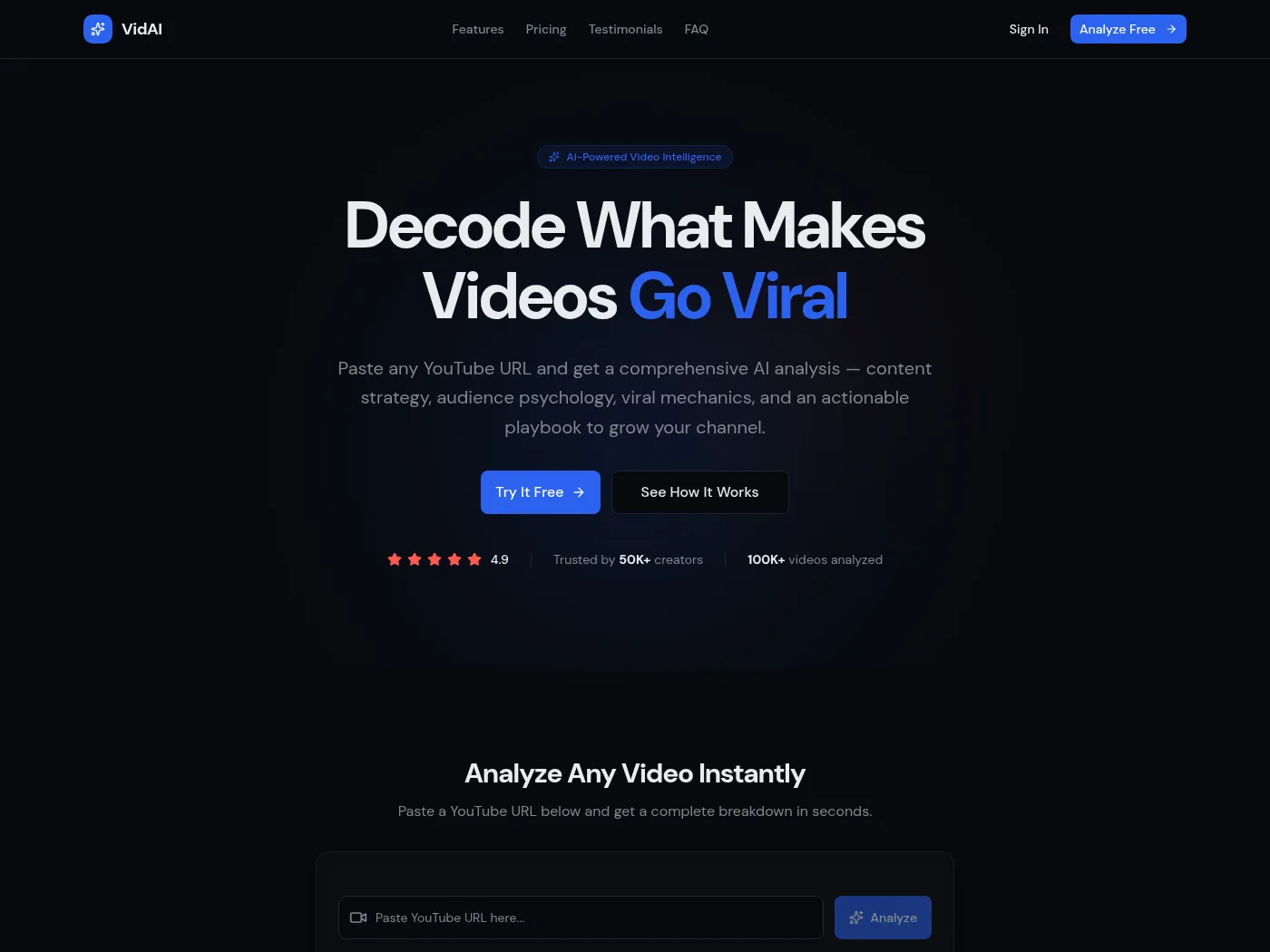 VidAI Next-Gen Analyzer