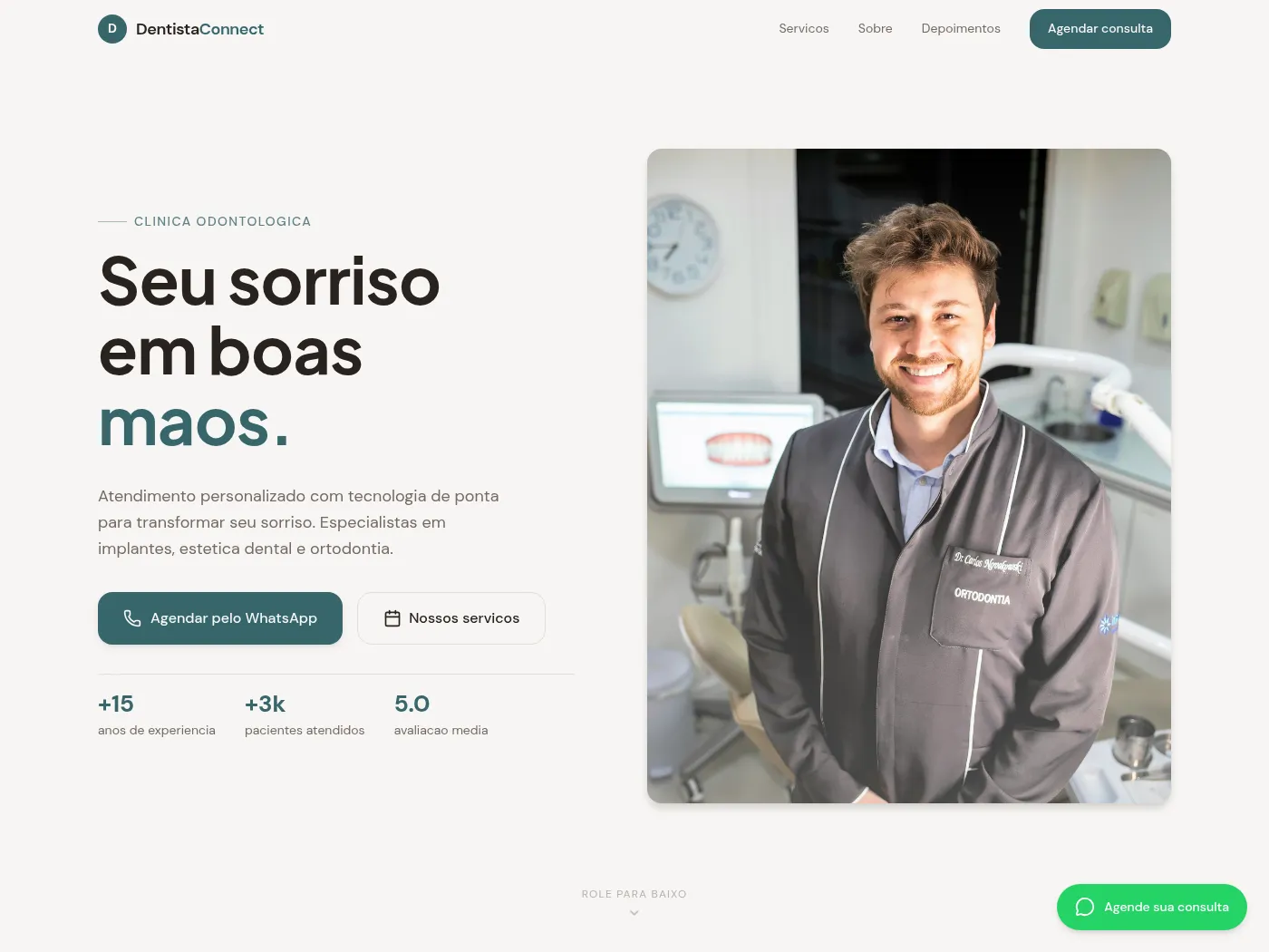 Dentista Connect Page