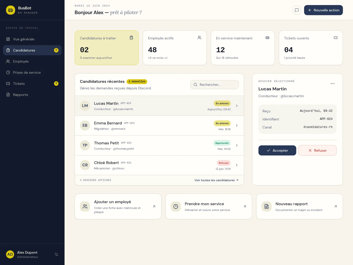 BusBot RH Manager