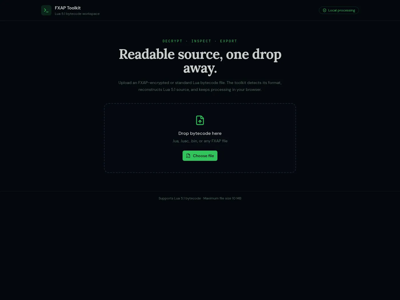 FXAP Decryption Toolkit