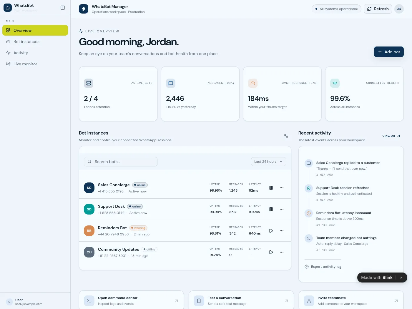 WhatsBot Manager