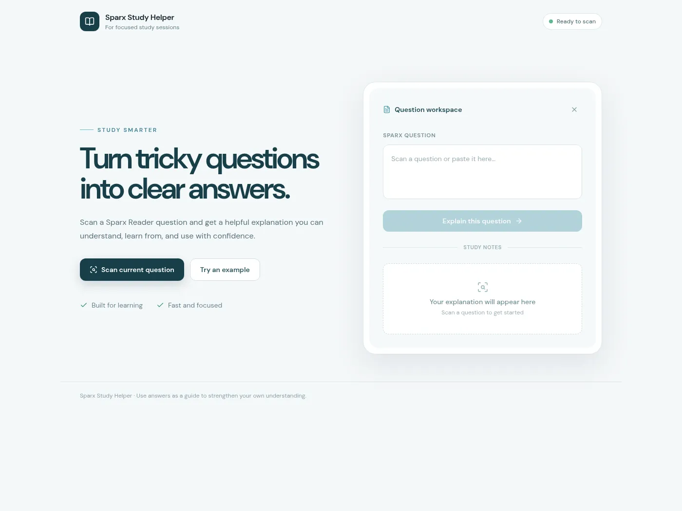 Sparx AI Study Helper