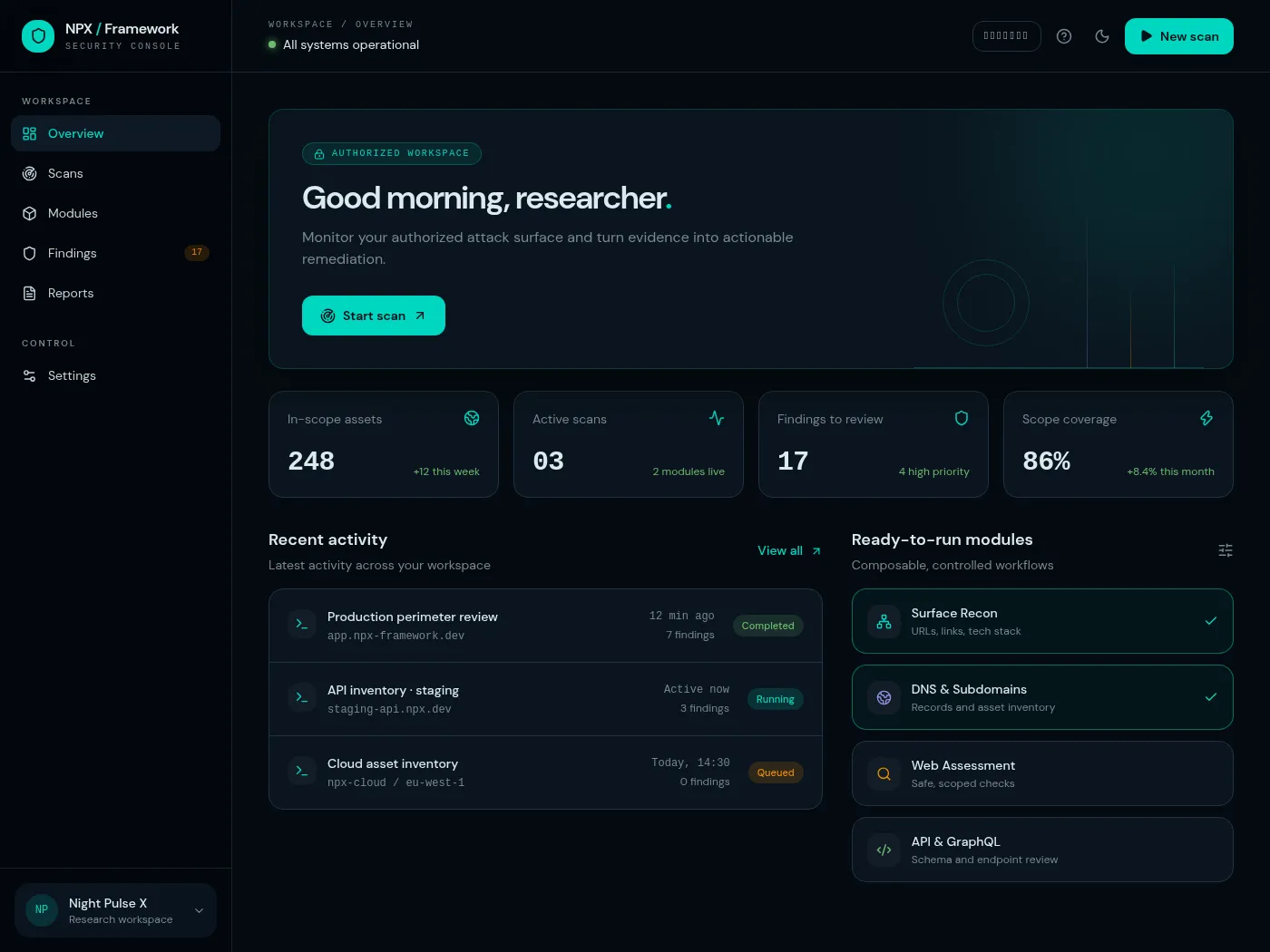 NPX Framework Tool