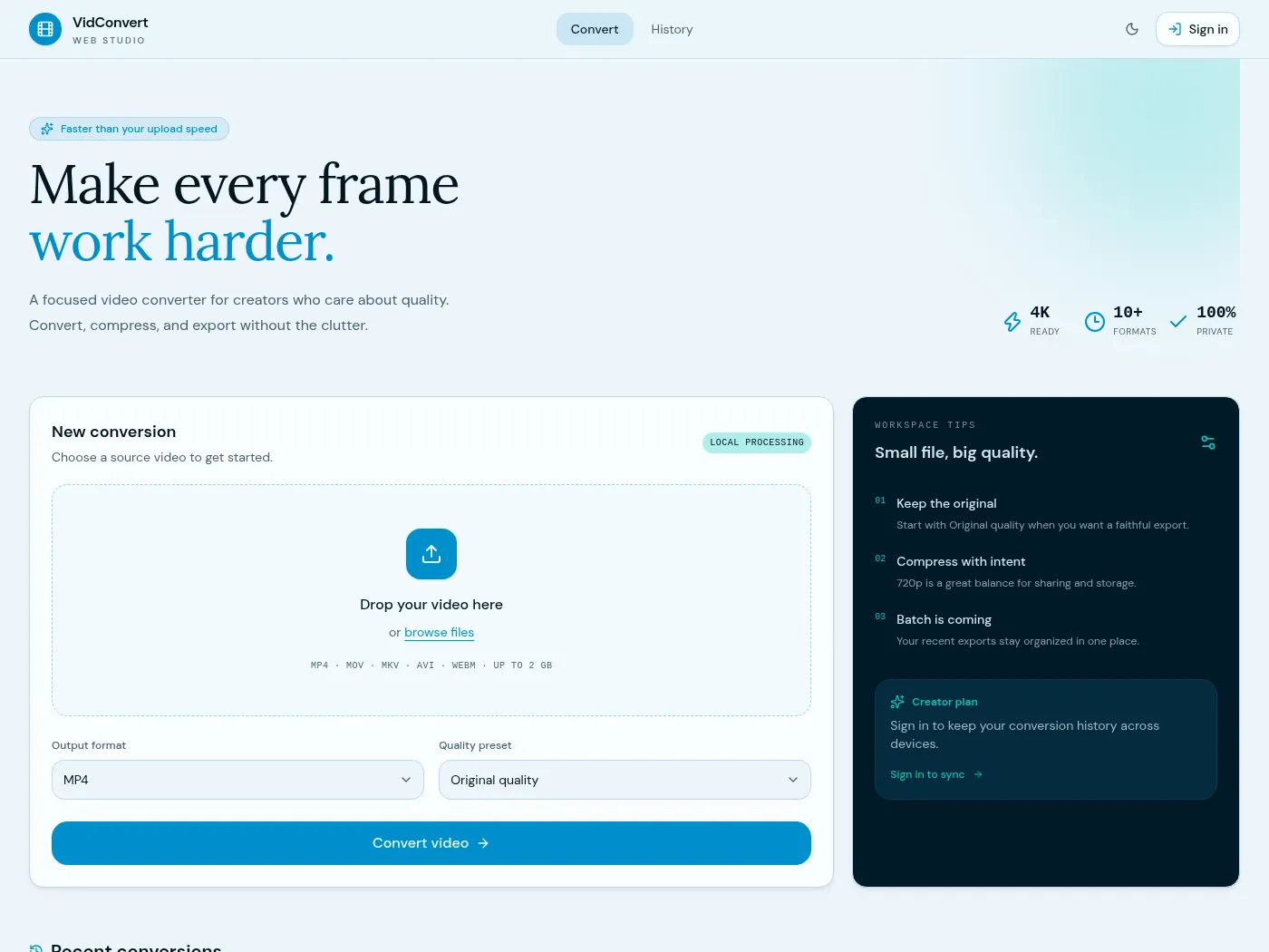 VidConvert Web Studio
