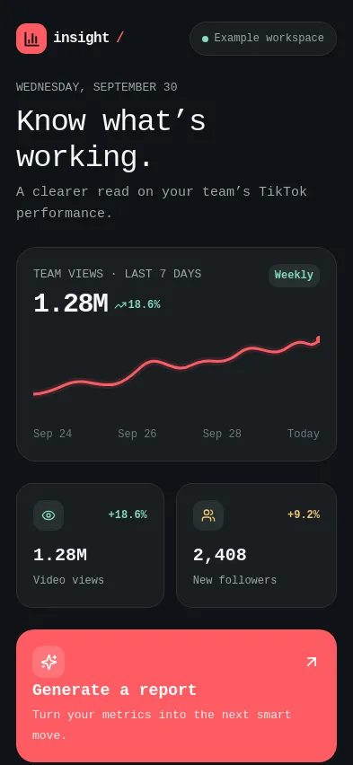 TikTok Insight Genie