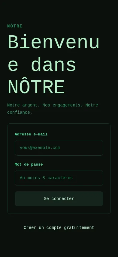 NÔTRE Mobile Tontine Manager