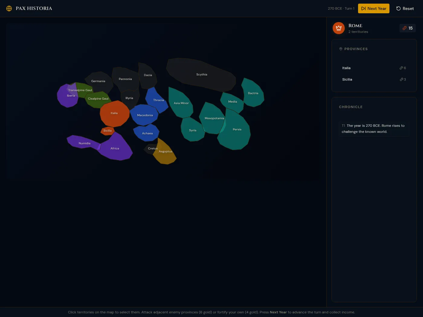 Pax Historia Web Clone
