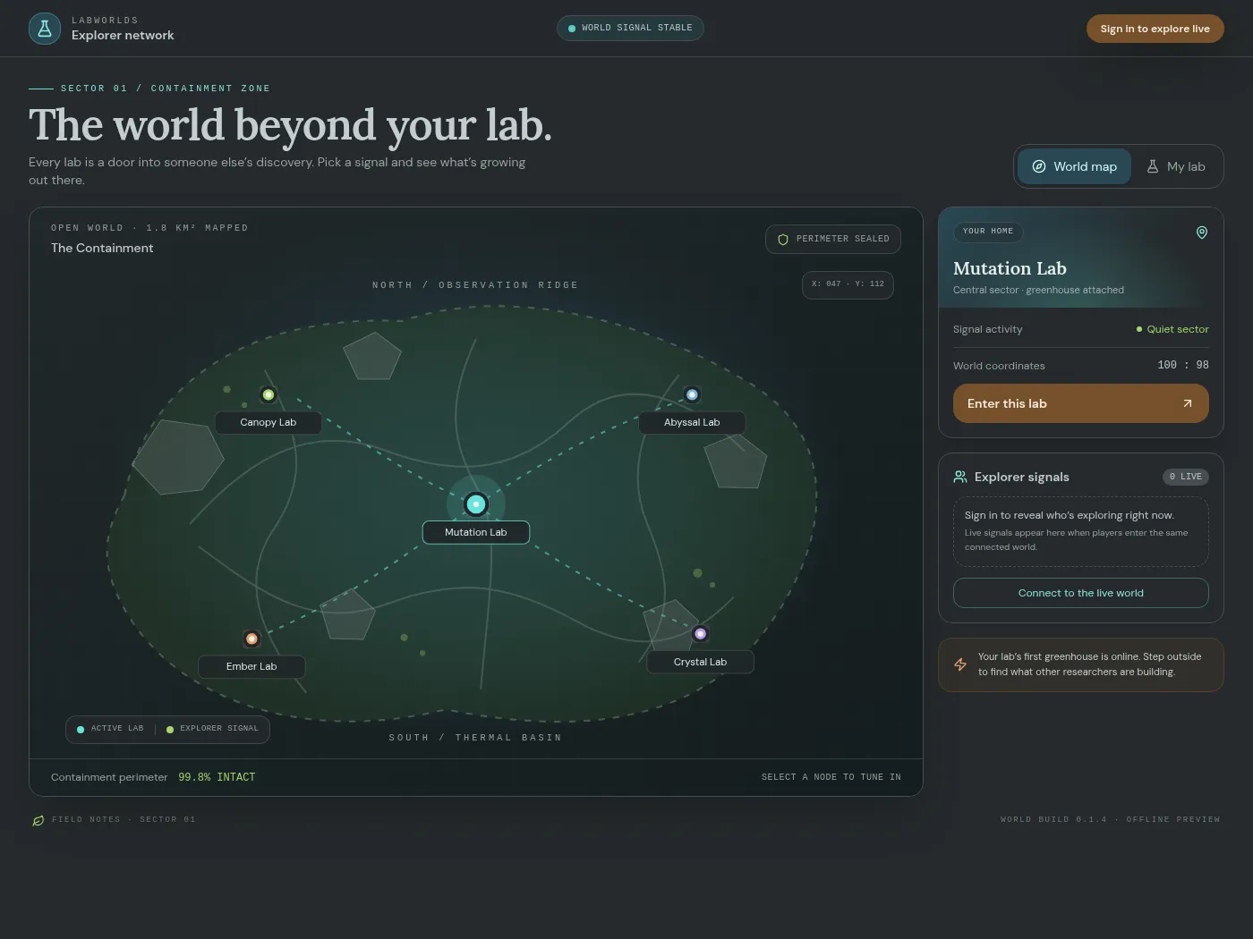 LabWorlds Explorer