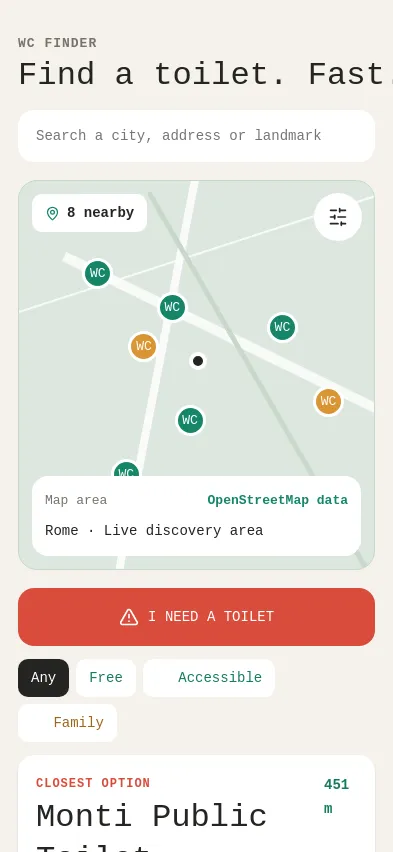 WC Finder App