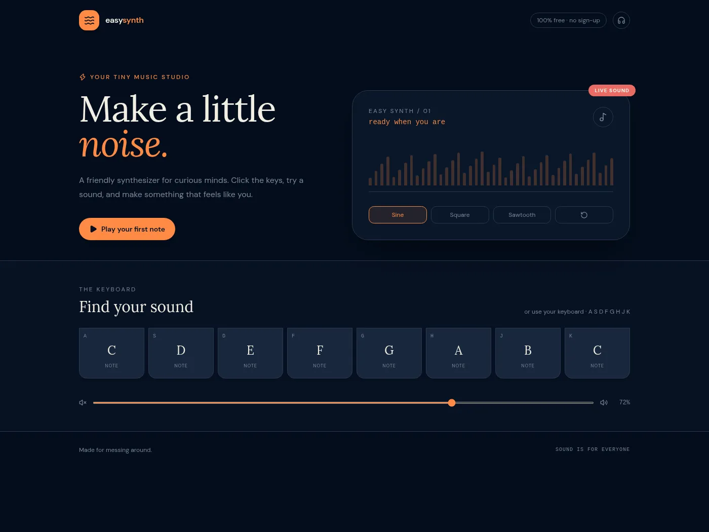Easy Synth Web Studio