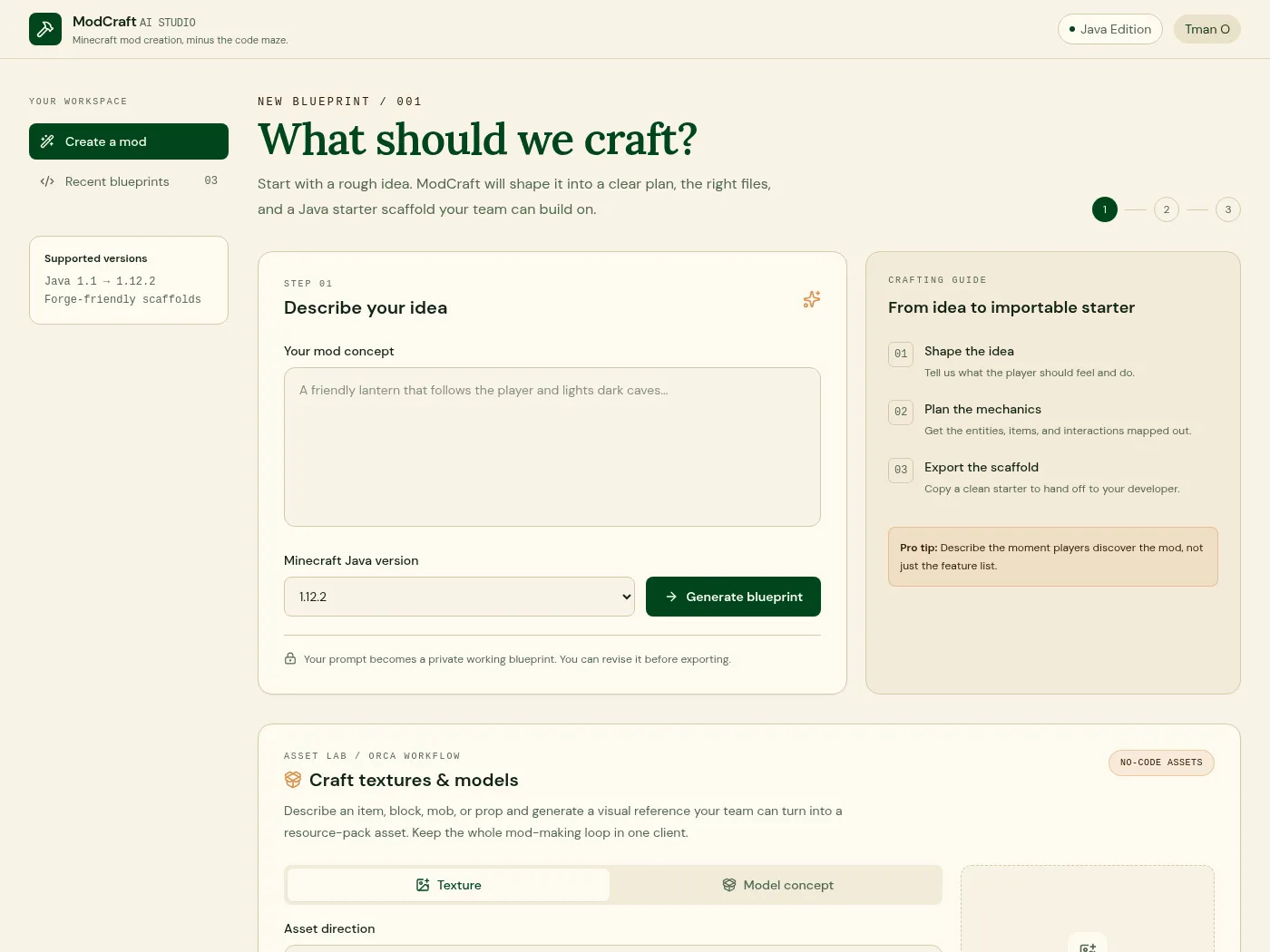 ModCraft AI Studio