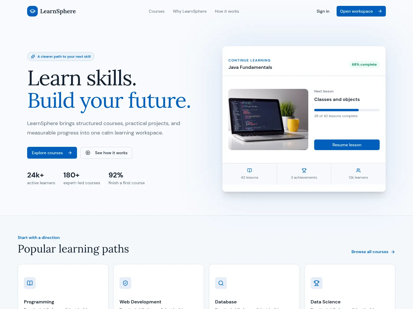 LearnSphere LMS Platform