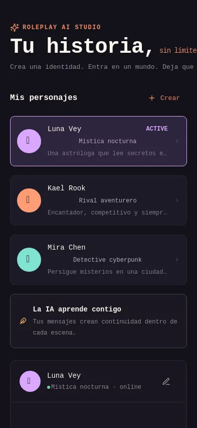 RolePlay AI Studio