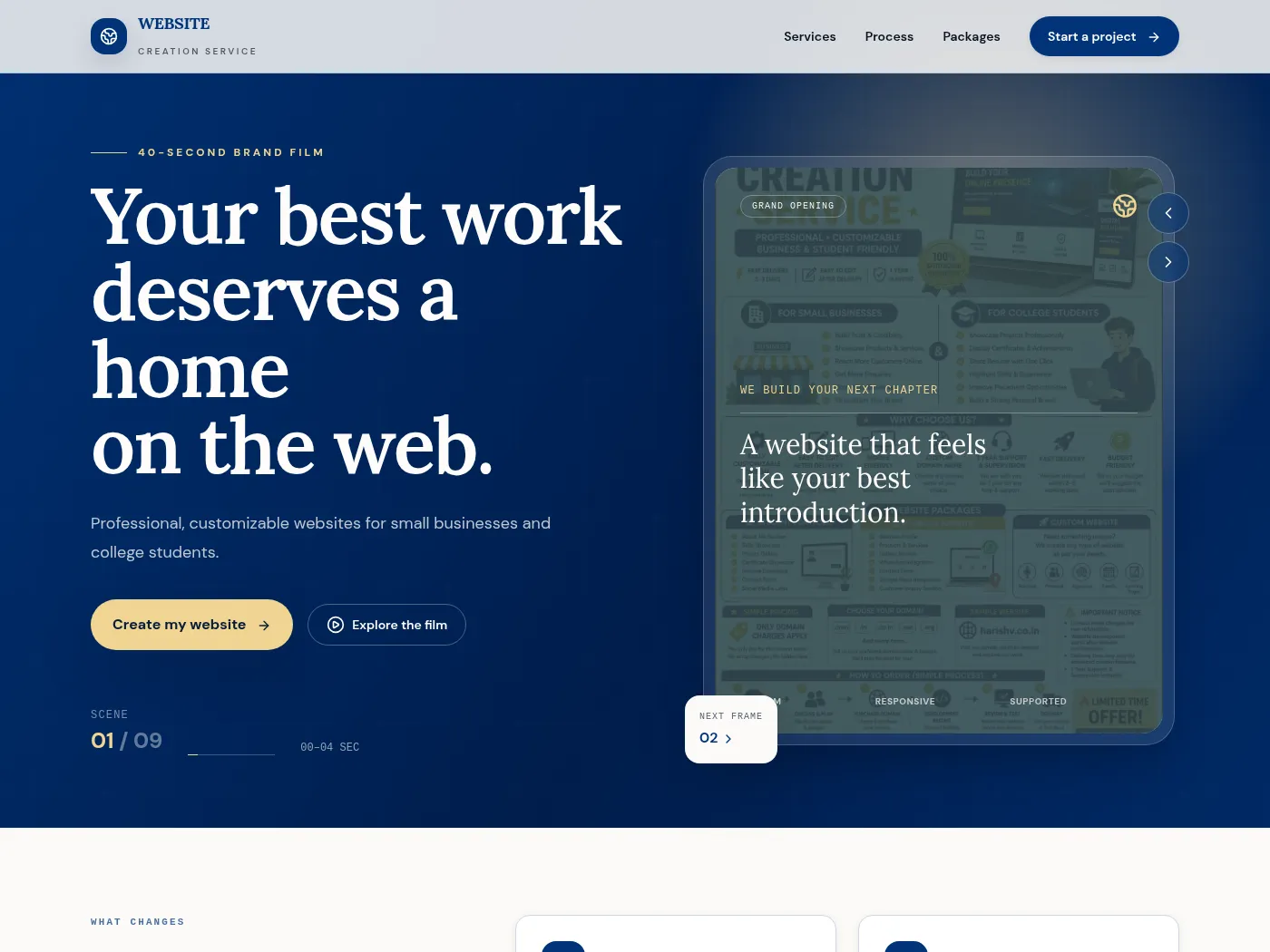 Web Ad Video Script Builder