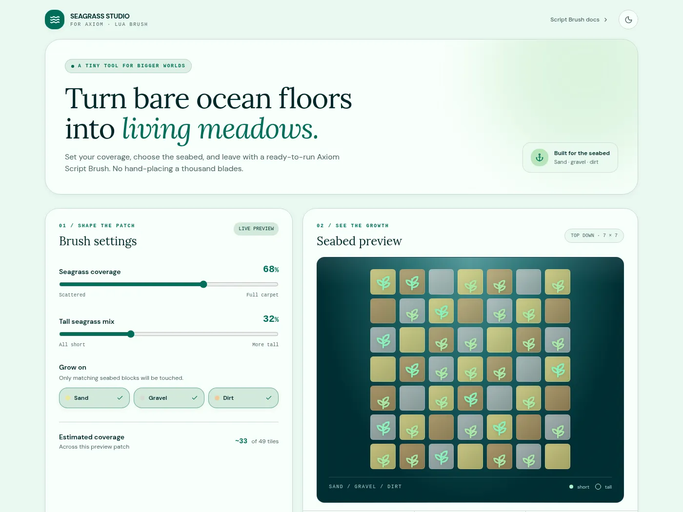 Axiom Seagrass Brush
