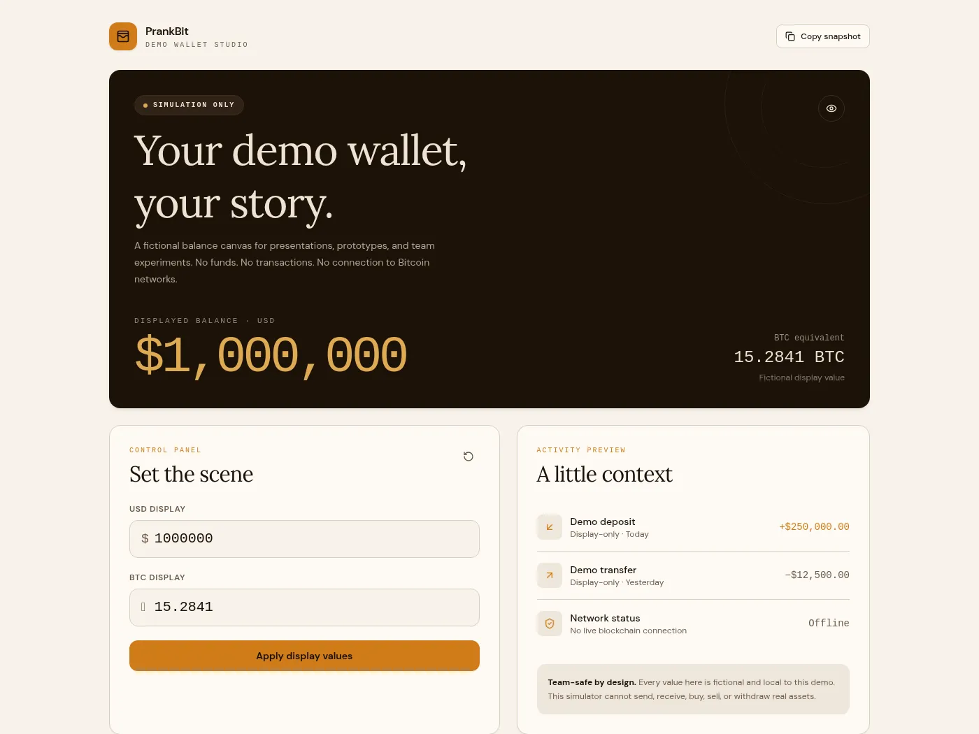 PrankBit Wallet