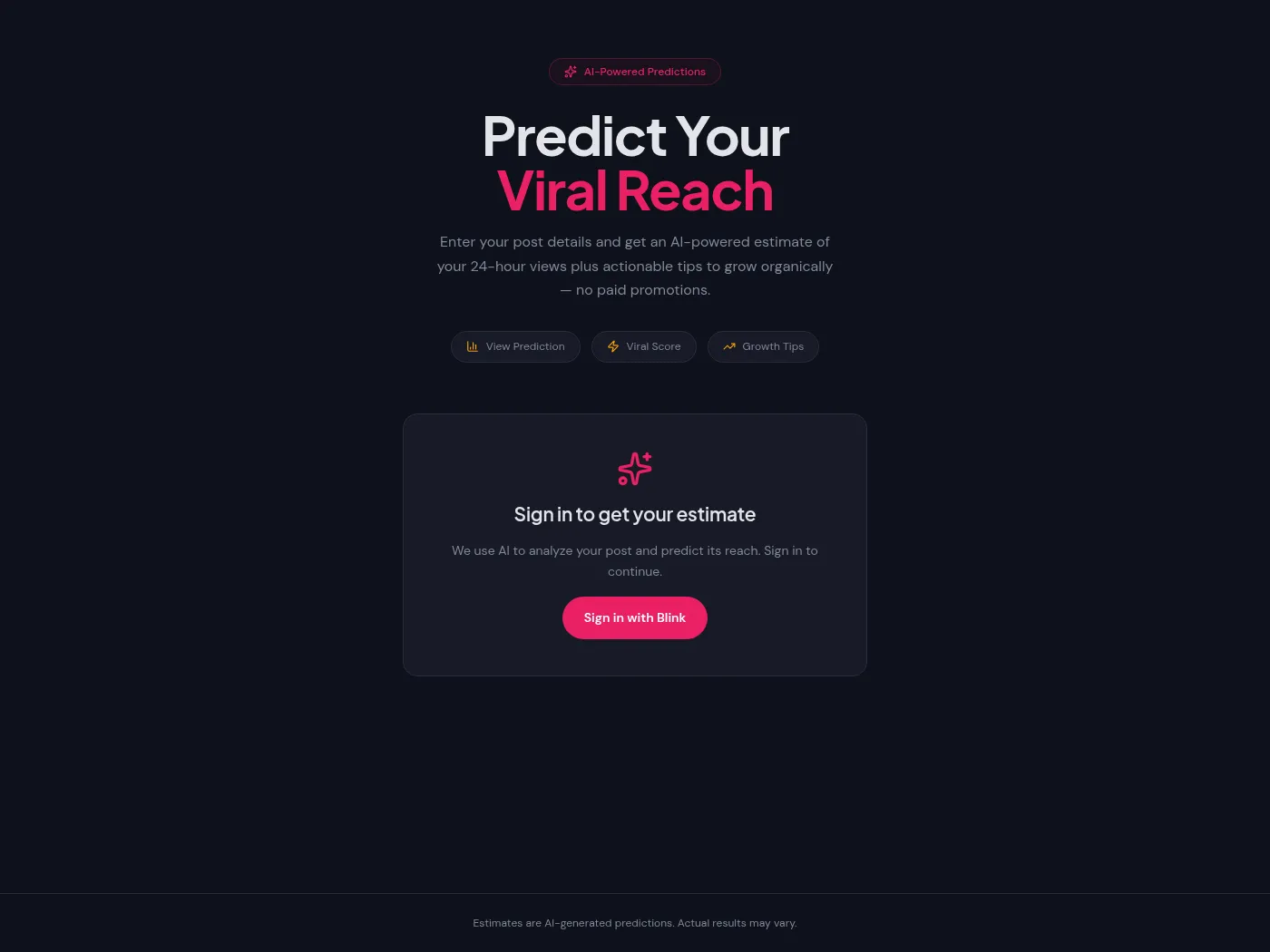 Viral Views Estimator