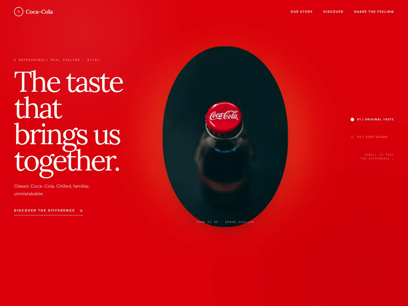 Coca Cola Landing Page
