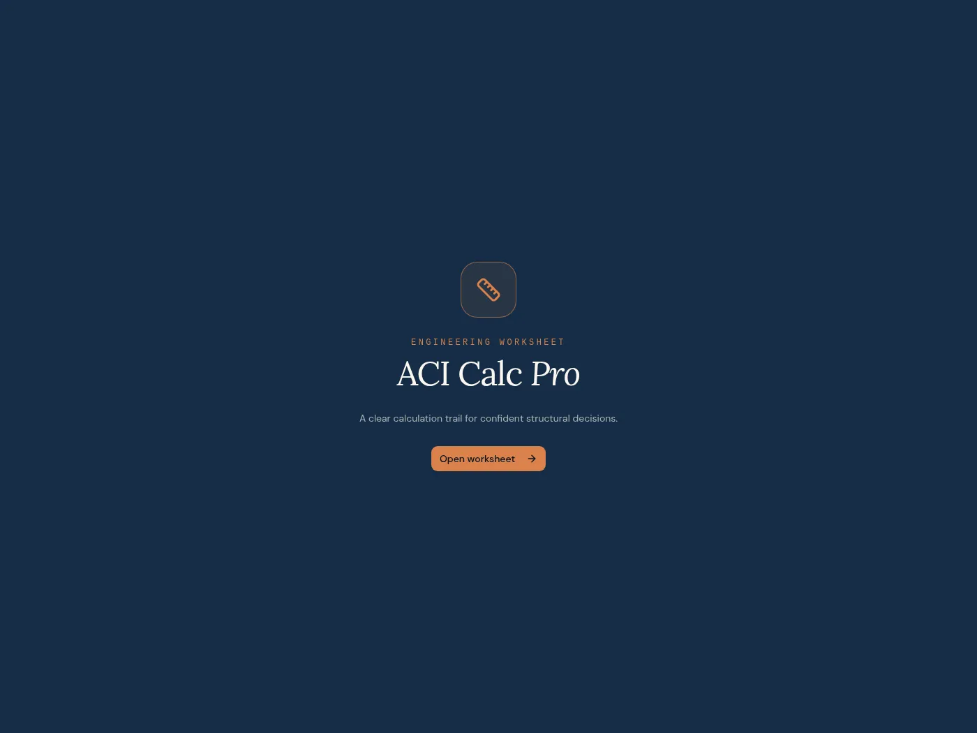 ACI Calc Pro