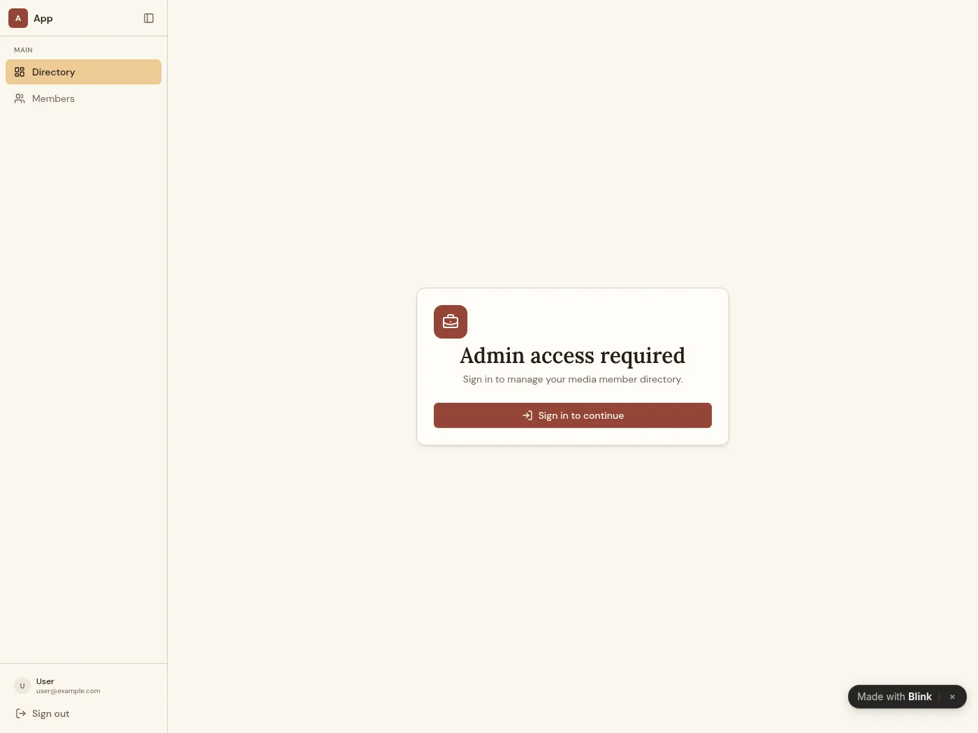 Media Admin Console