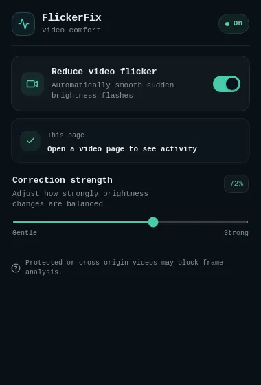 FlickerFix Extension
