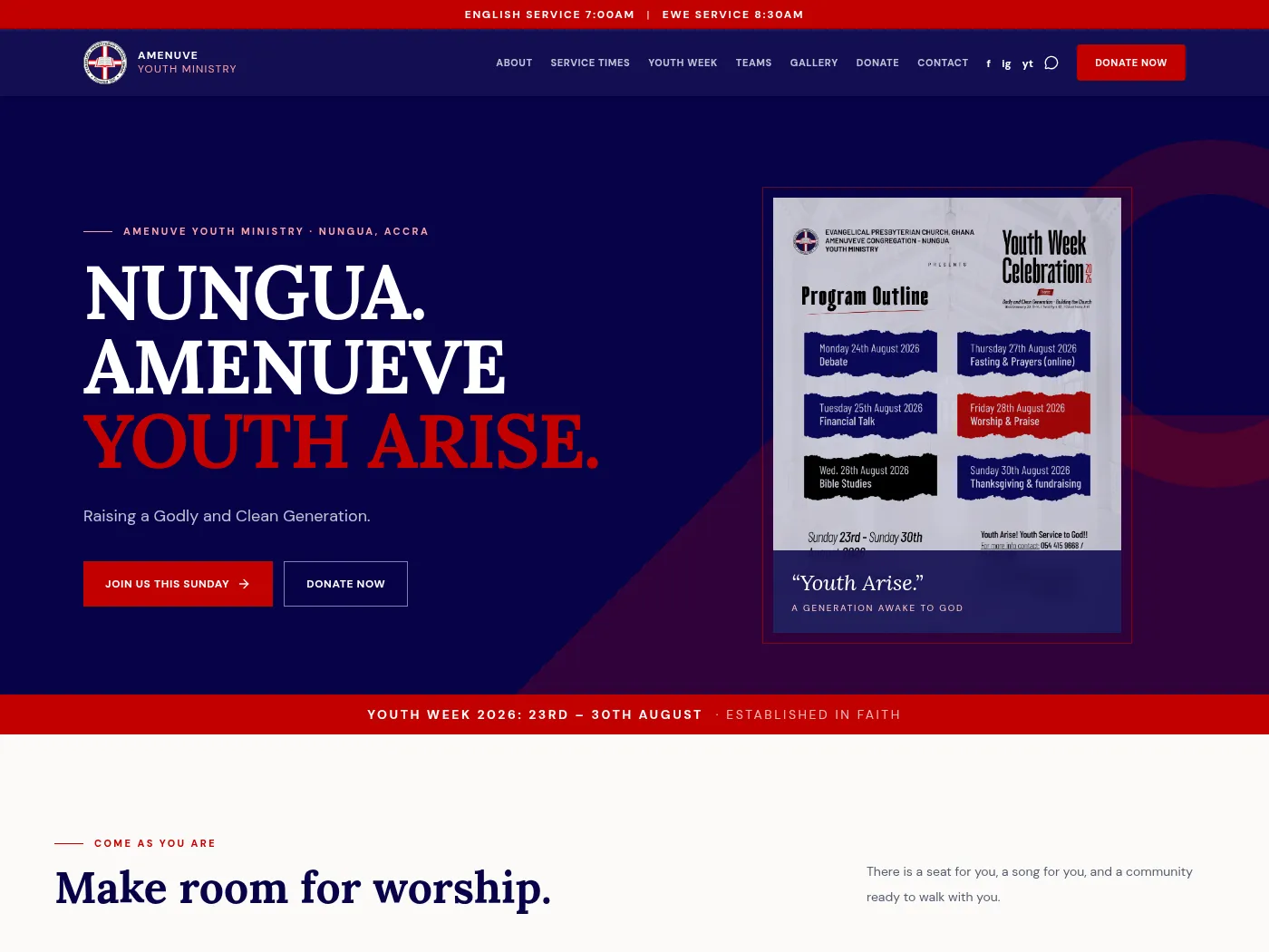 Amenuve Youth Web Hub