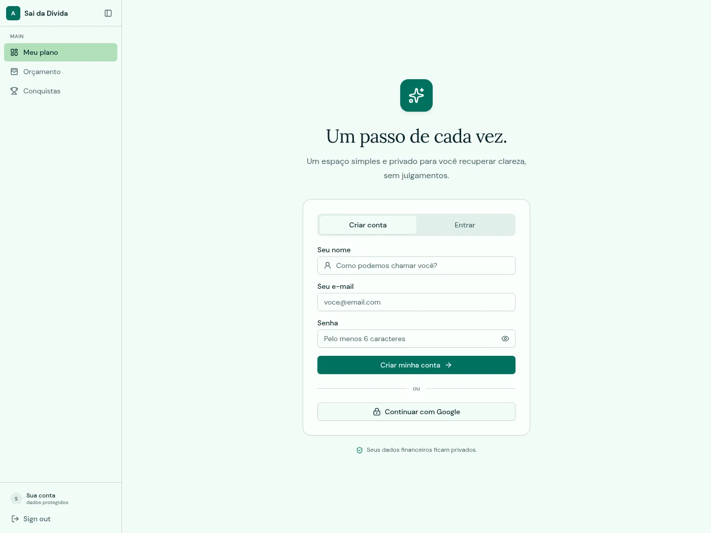 Sai da Dívida App