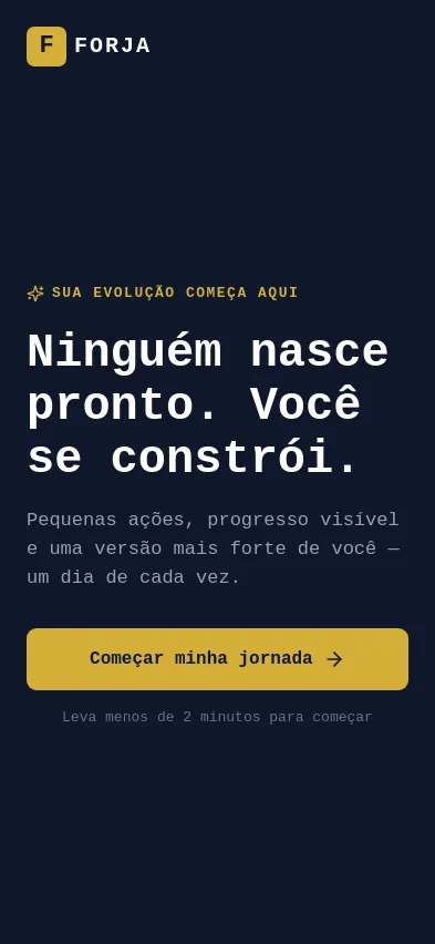 FORJA Personal Evolution App