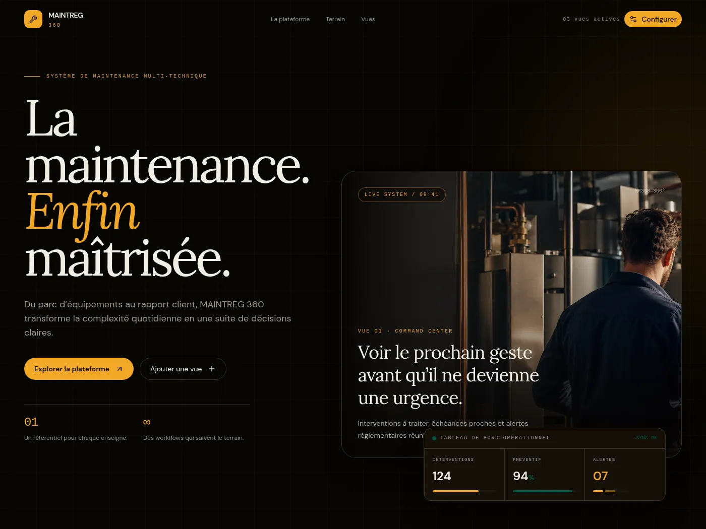 MAINTREG 360 Vitrine