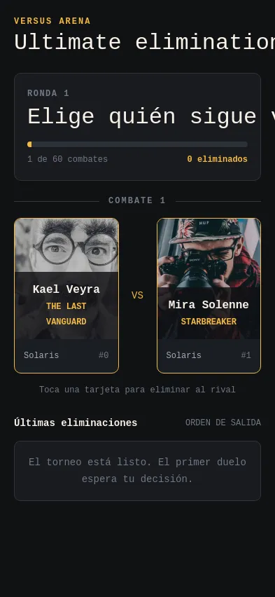Ultimate Versus Tournament