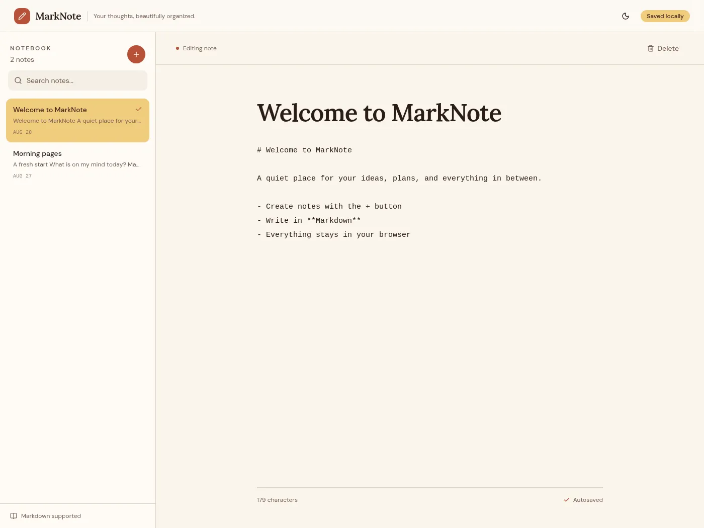 MarkNote