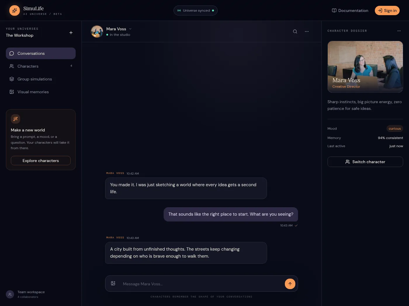 SimuLife AI Universe