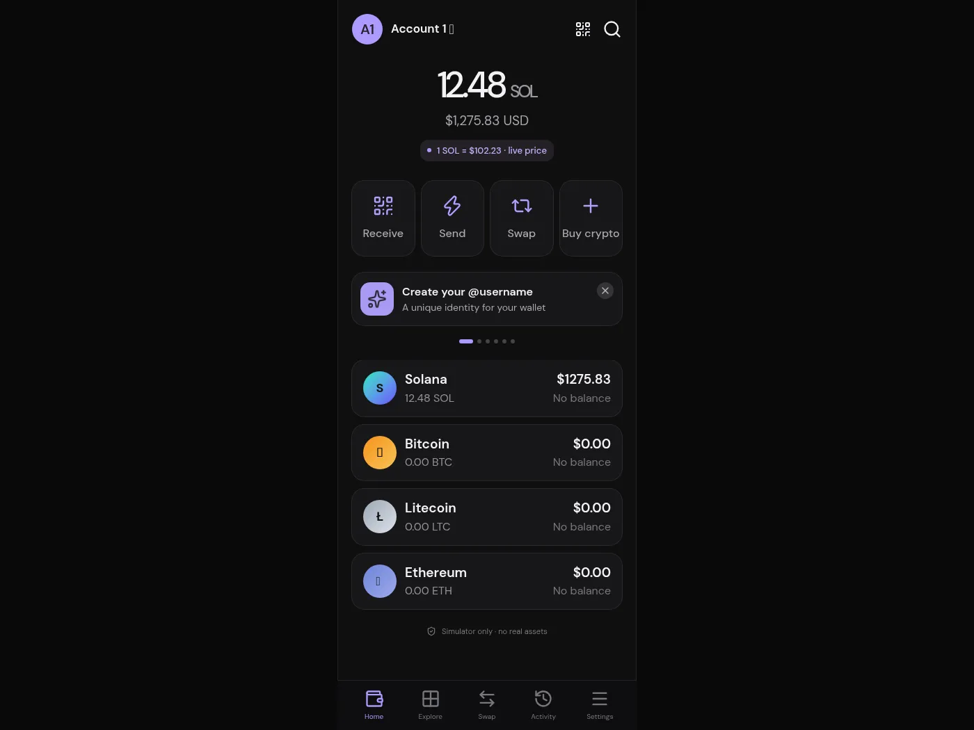 Solana Wallet Simulator