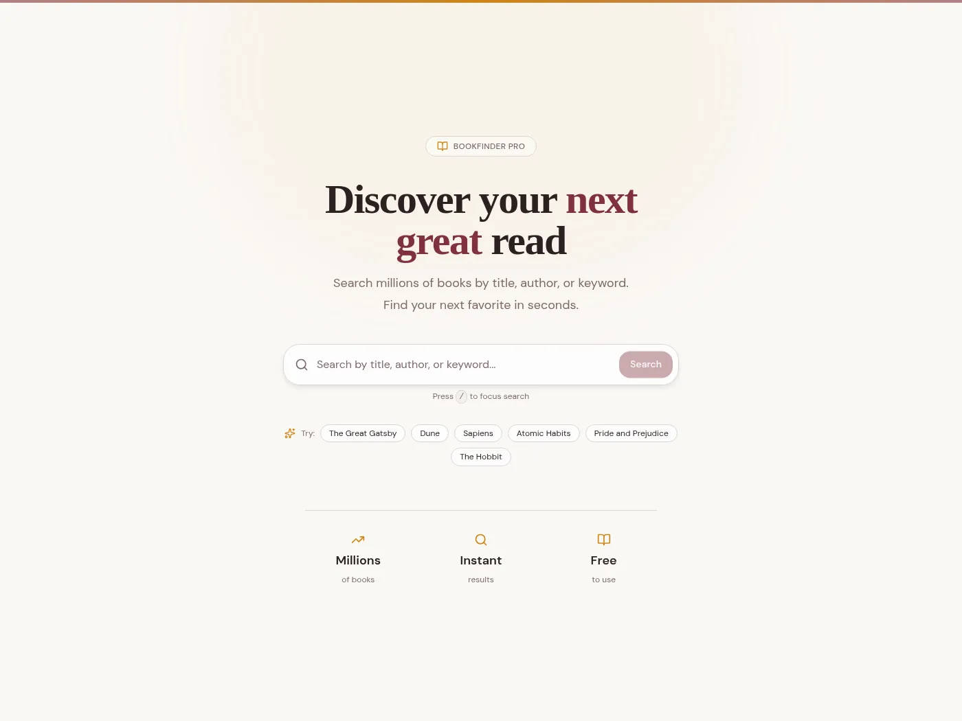 BookFinder Pro