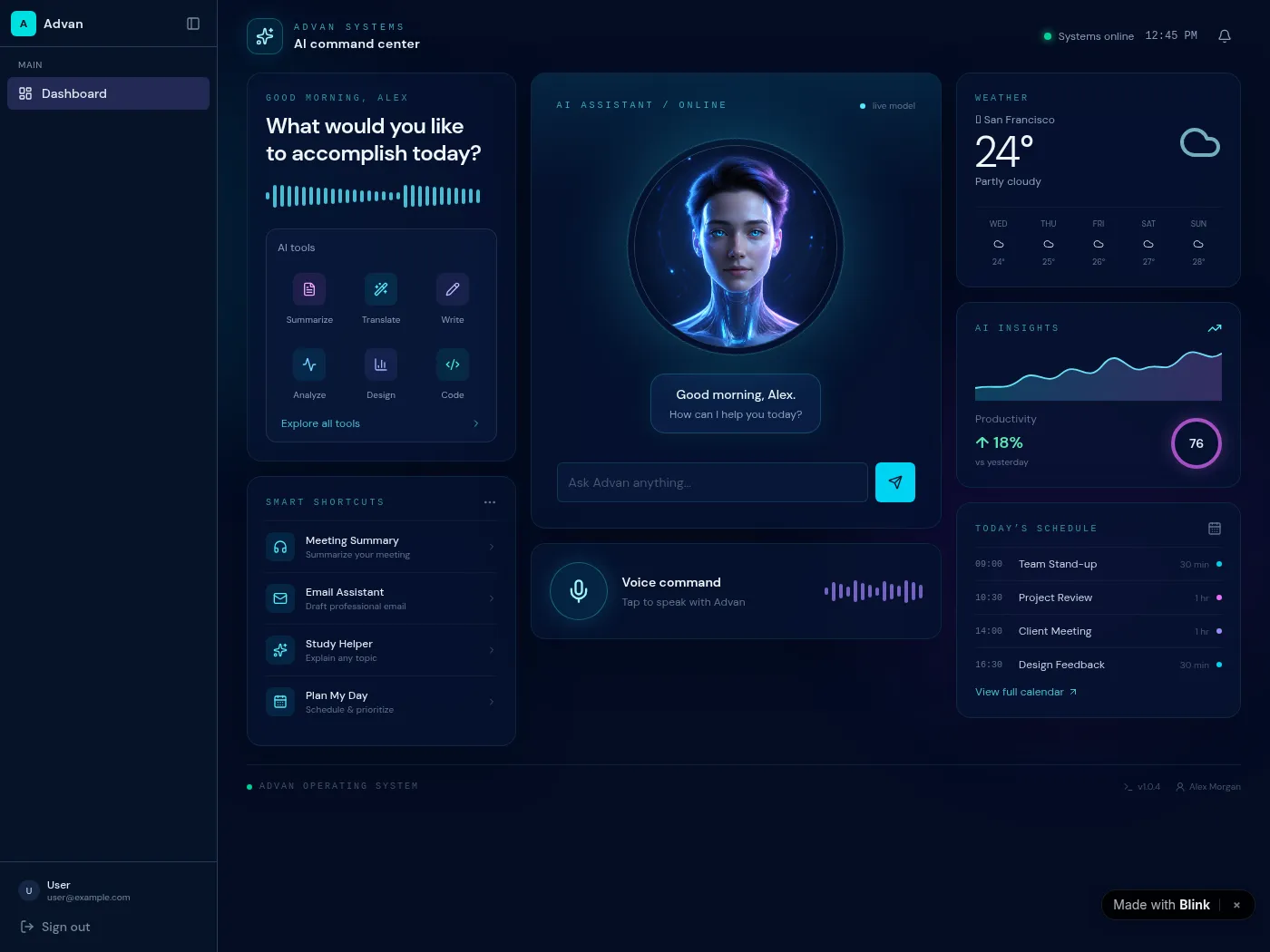 Advan AI Dashboard