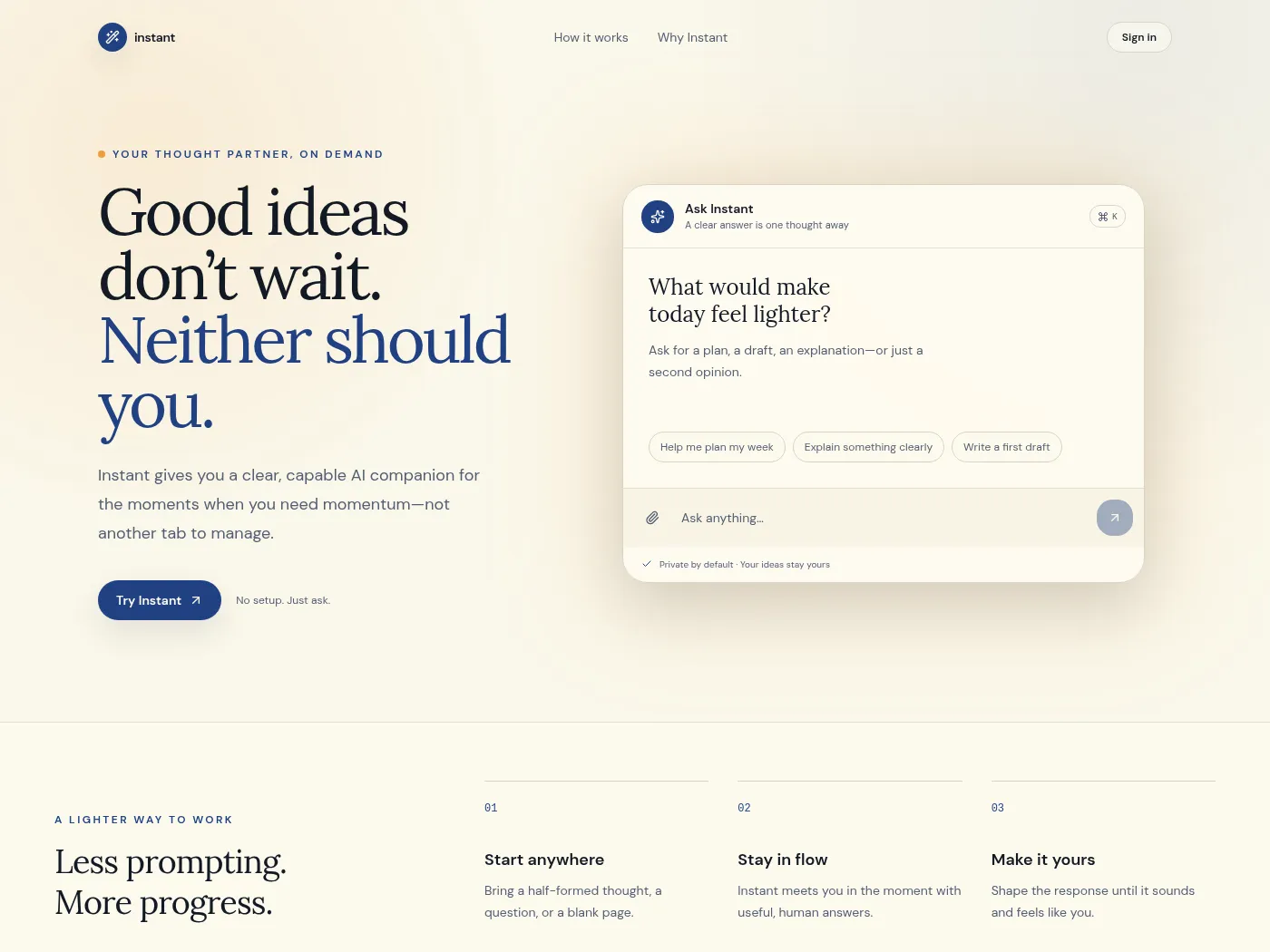 Instant AI Virtual Site