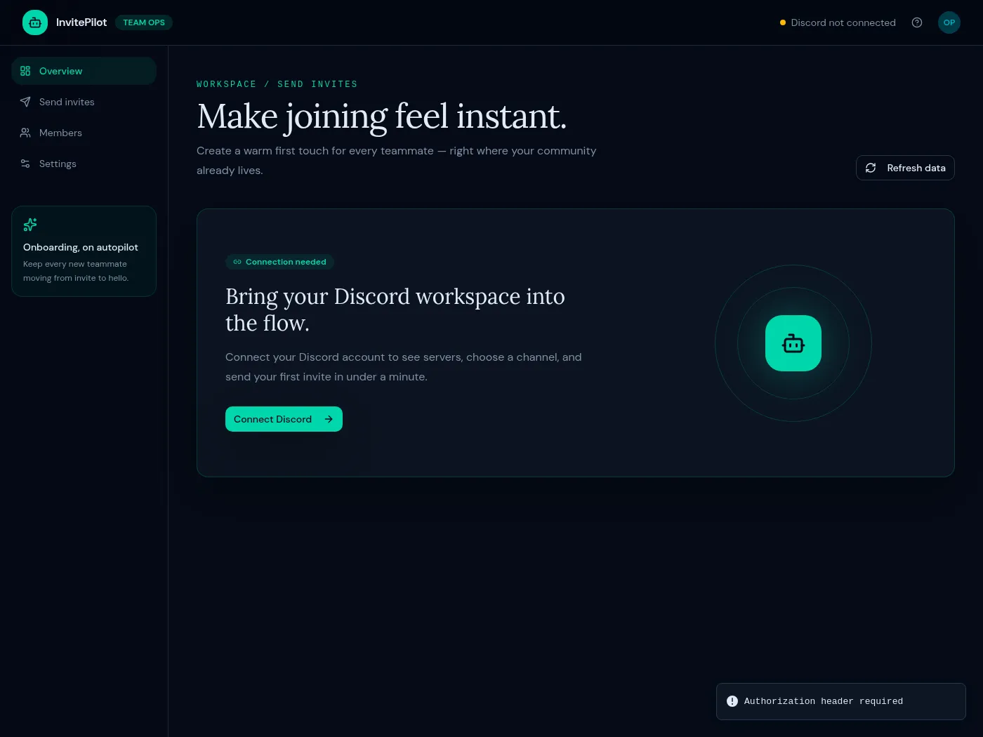 Discord AutoInvite Bot
