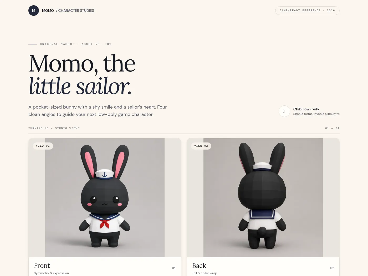 Chibi Bunny Sailor Model