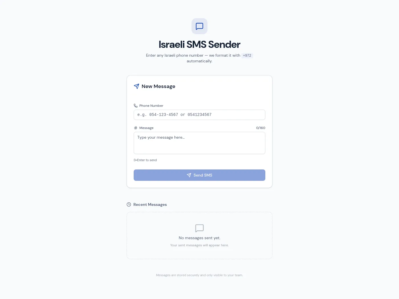 Israeli SMS Sender