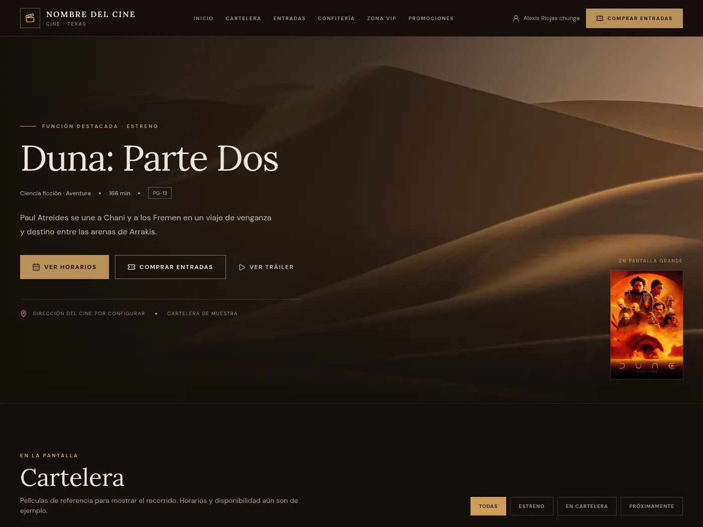 Sistema Central Cine Web