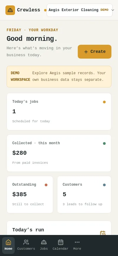 Crewless Contractor Suite
