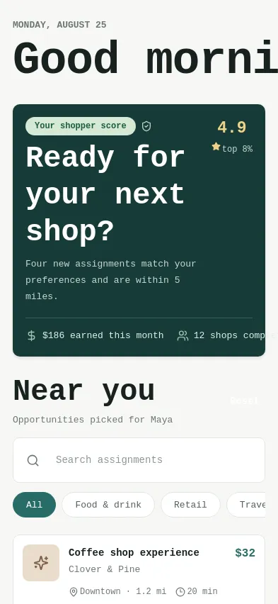 ShopIQ Shopper App