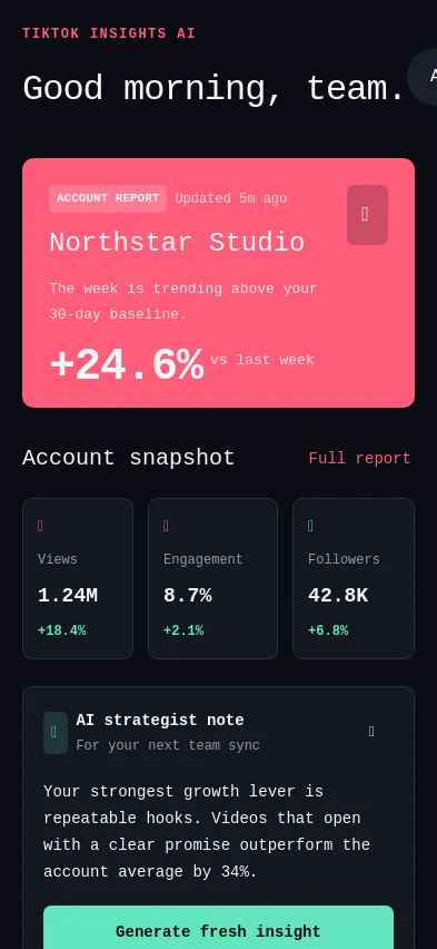 TikTok Insights AI