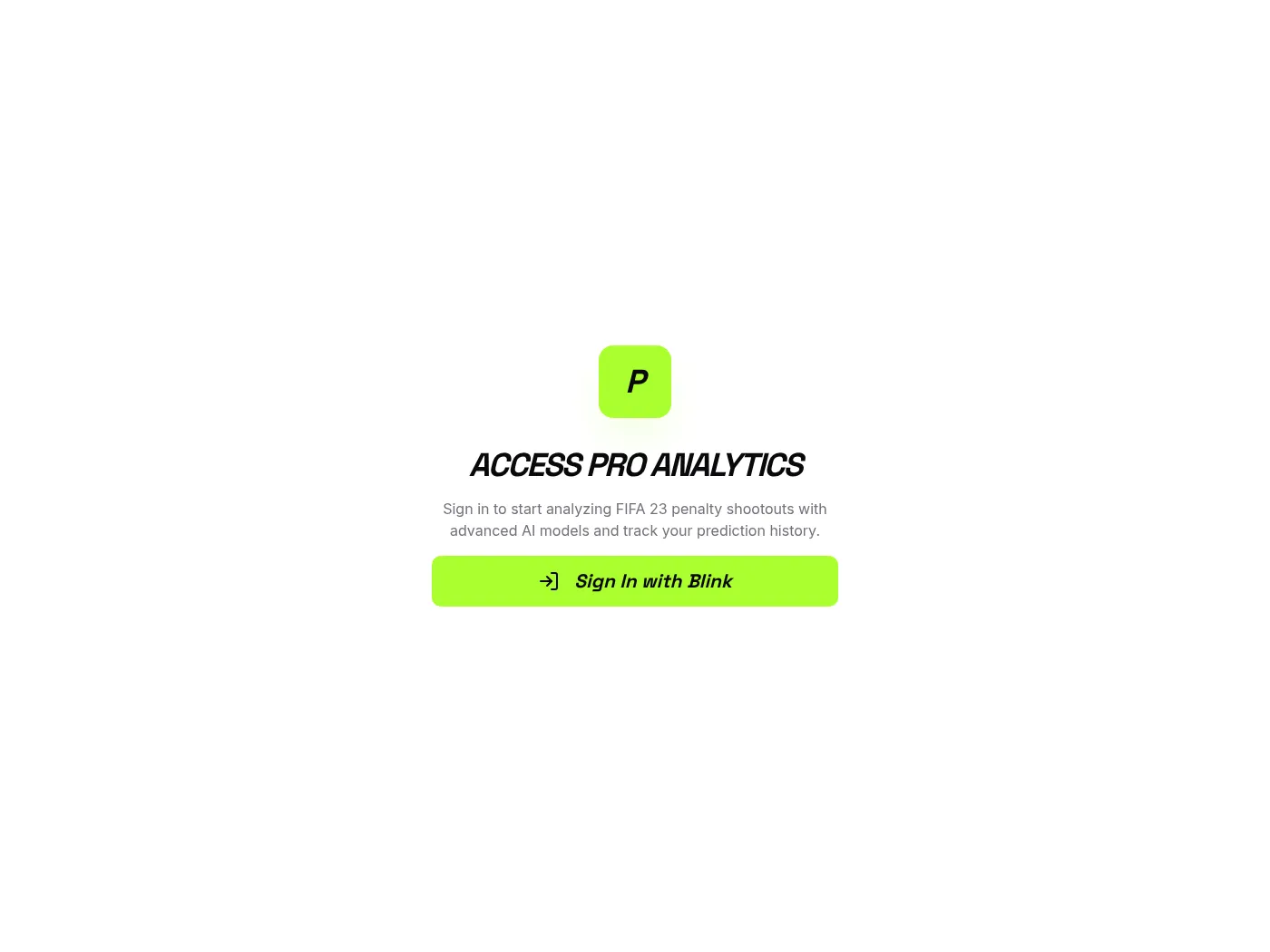 PenaltyAI Shootout Analyzer