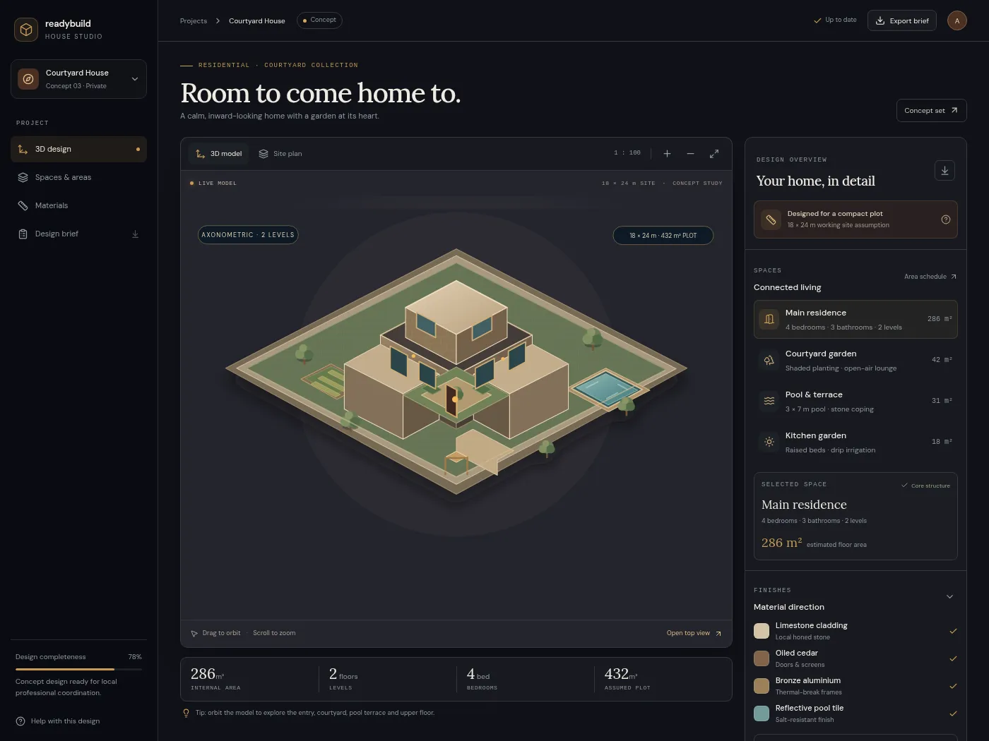 ReadyBuild 3D House Design