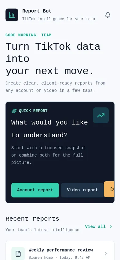 TikTok Report Bot