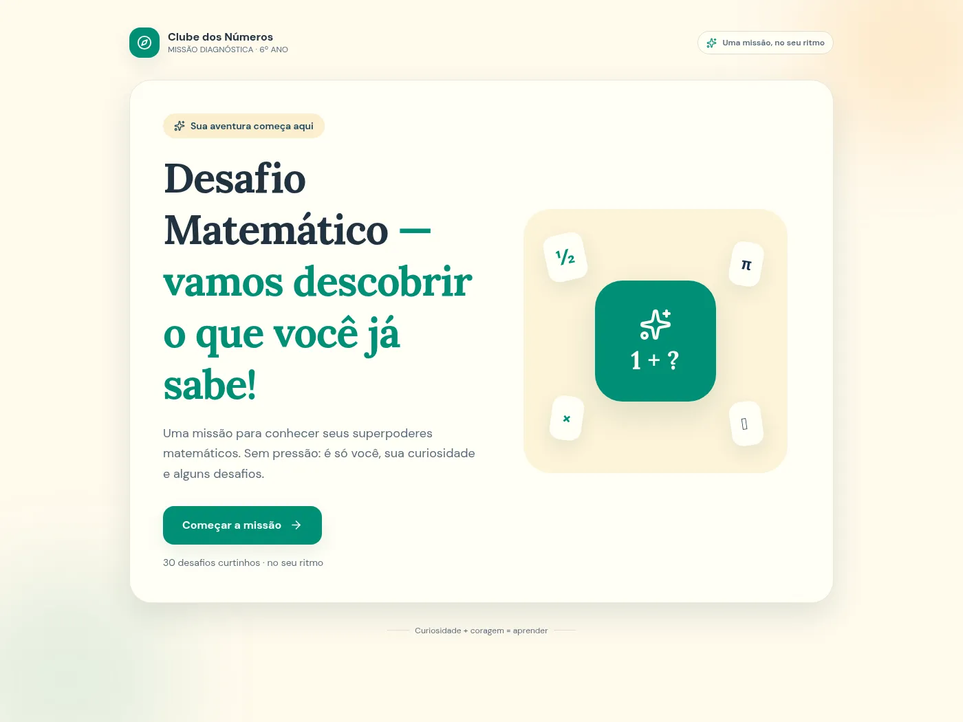 Desafio Diagnóstico Matemático