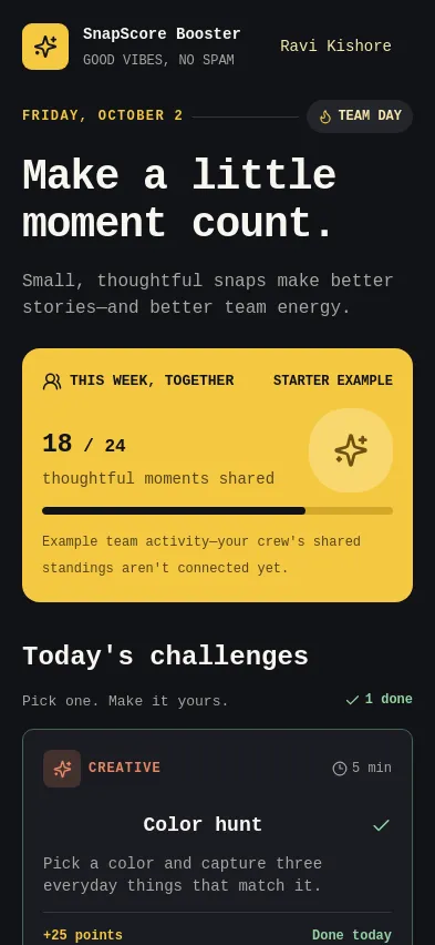SnapScore Booster