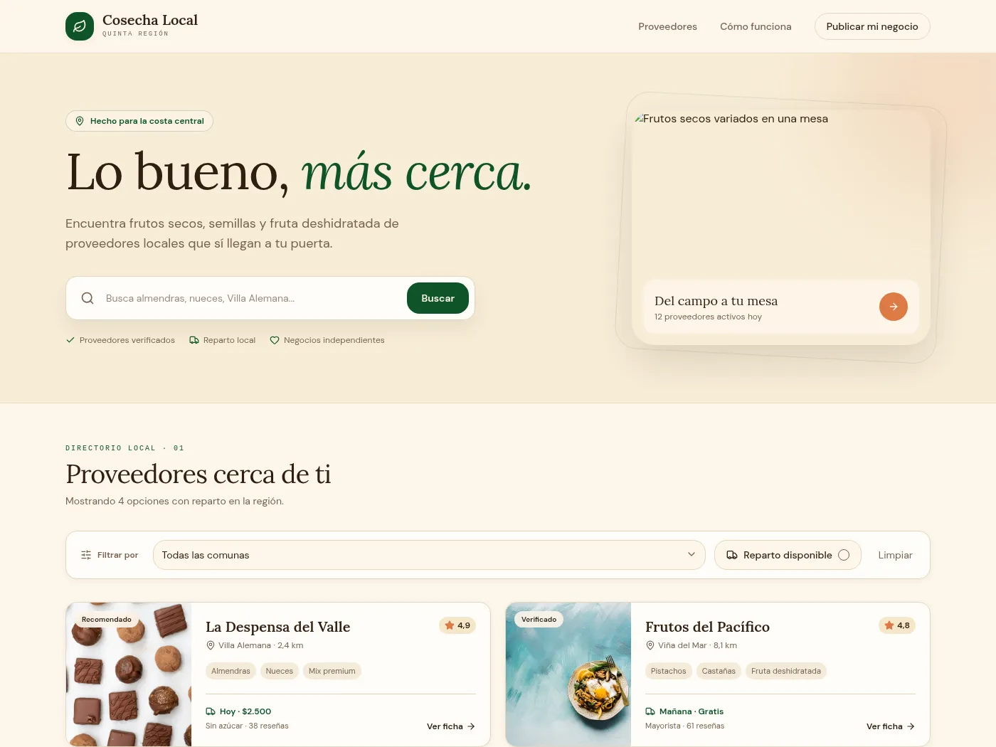 Nut Supplier Finder