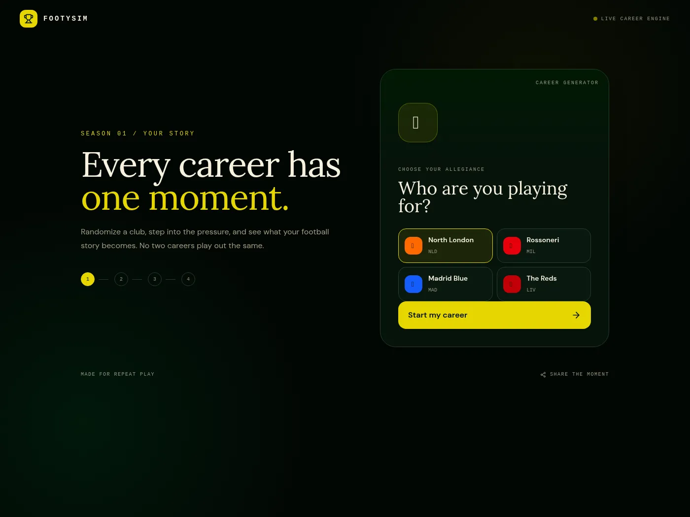 FootySim Repl